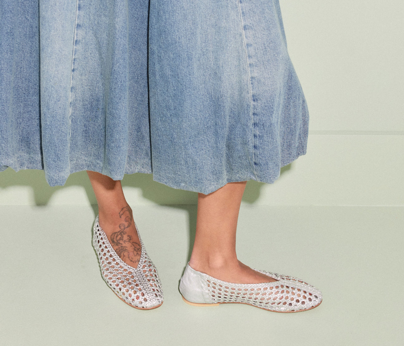 RILEY OPEN WEAVE BALLET FLAT – FREDA SALVADOR